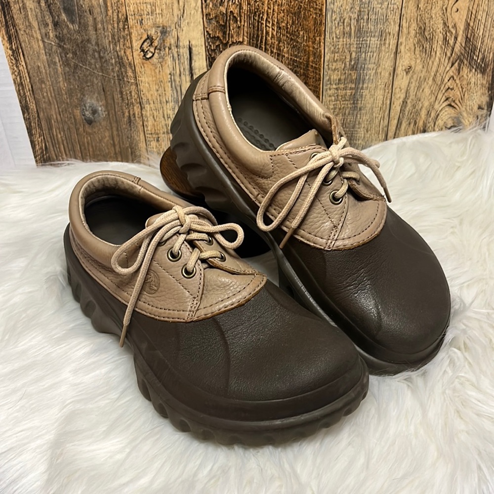 Crocs Axle All Terrain Duck Islander Boat Shoes Brown… - Gem